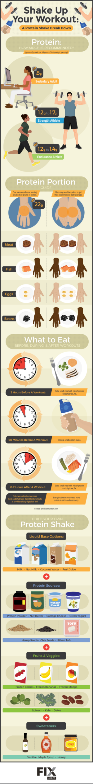 A Guide To Maintaining Your Protein Intake While Working Out - Infographic