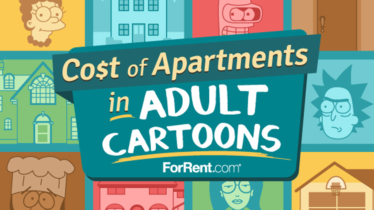 The Price of Renting Comic Book Apartments - Infographic