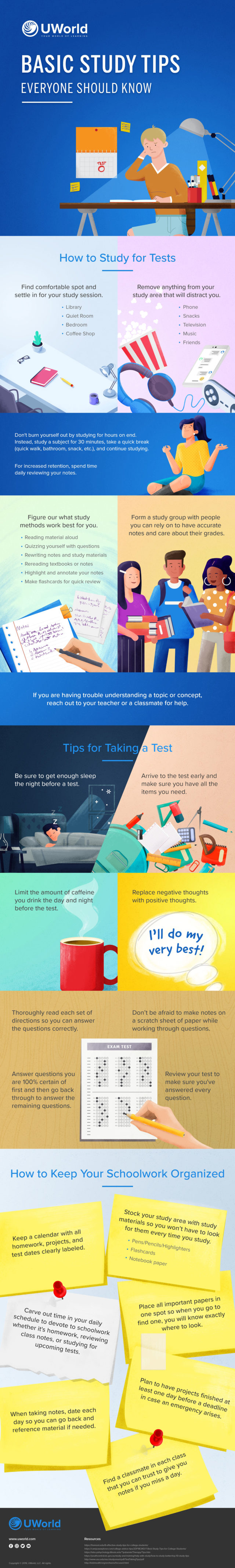 A Guide To Studying Efficiently - Infographic